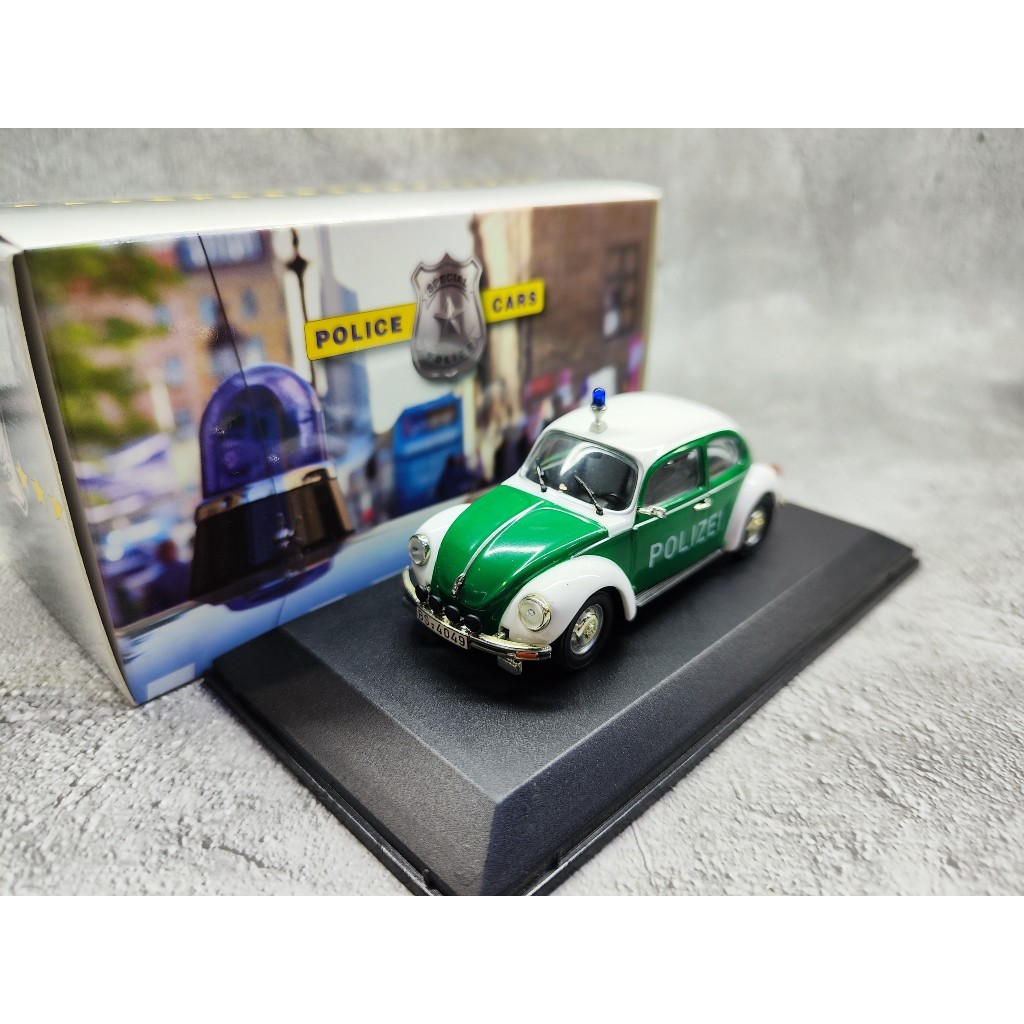 ATLAS 1/43 Volkswagen Volkswagen Beetle German Police Car Alloy ...
