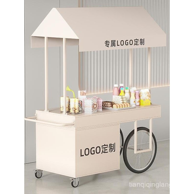 European Style Iron Art Flower Cart Stall Cart Outdoor Display Sales ...