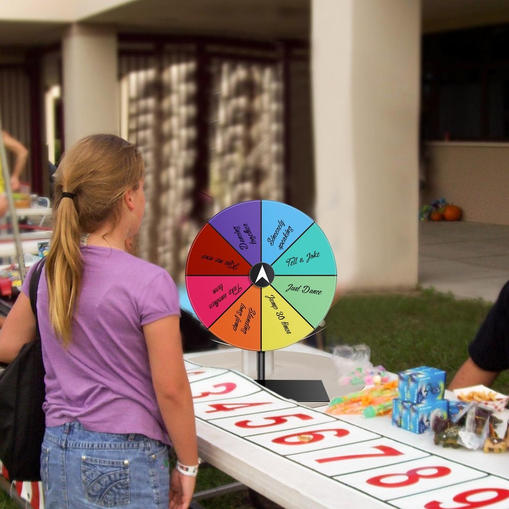 Wheel For Prizes Standing Wheel Of Fortune Party Game Lucky Prize ...