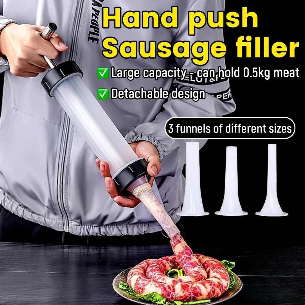 Manual Sausage Stuffer Sausage Maker DIY Pork Mutton Meat Filler Maker ...