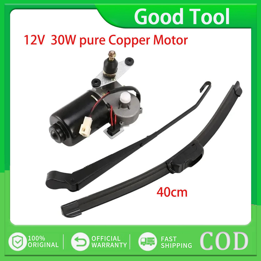 Universal UTV 12V/24V/48V-60V Power 30W Electric Windshield Wiper Kit ...