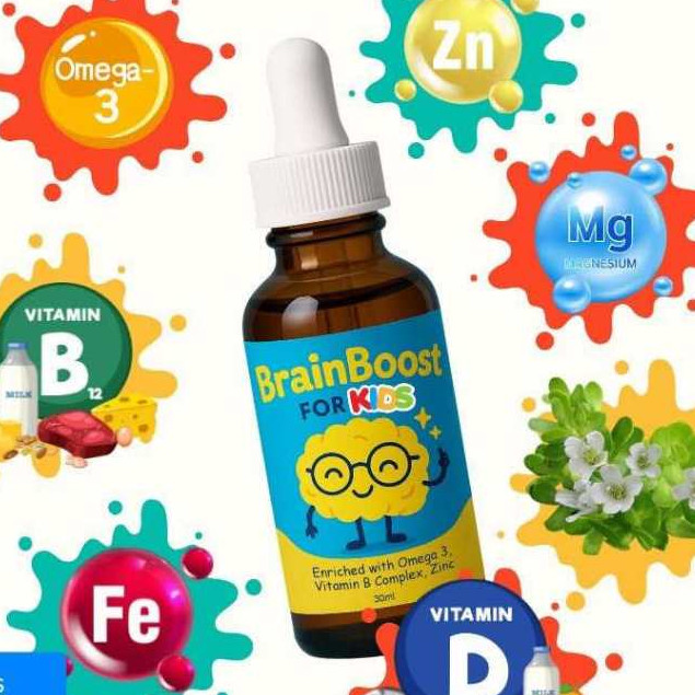 BRAIN BOOST FOR KIDS SUPPORT MEMORY AND ENERGY 60 ML FDA APPROVED ...