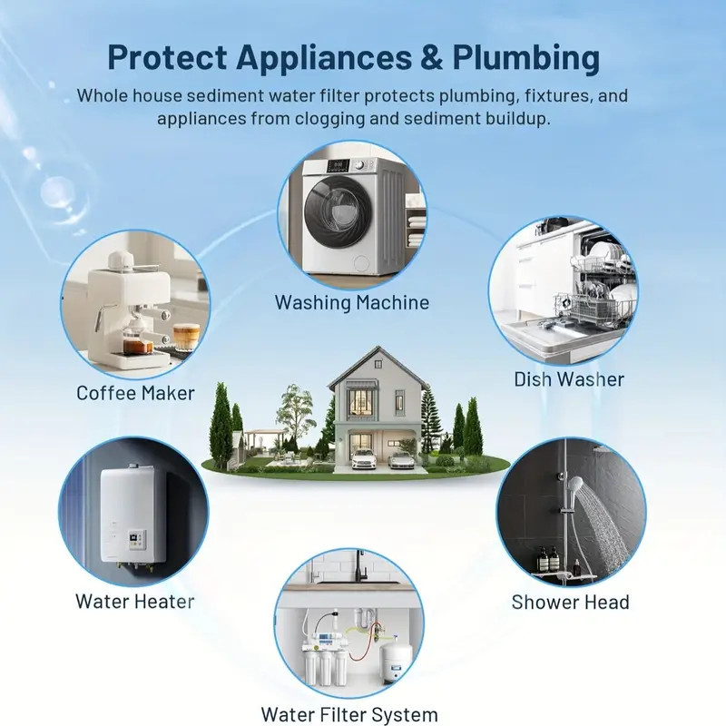 Hydropure String Wound Water Filter Cartridge Easy Installation Water ...