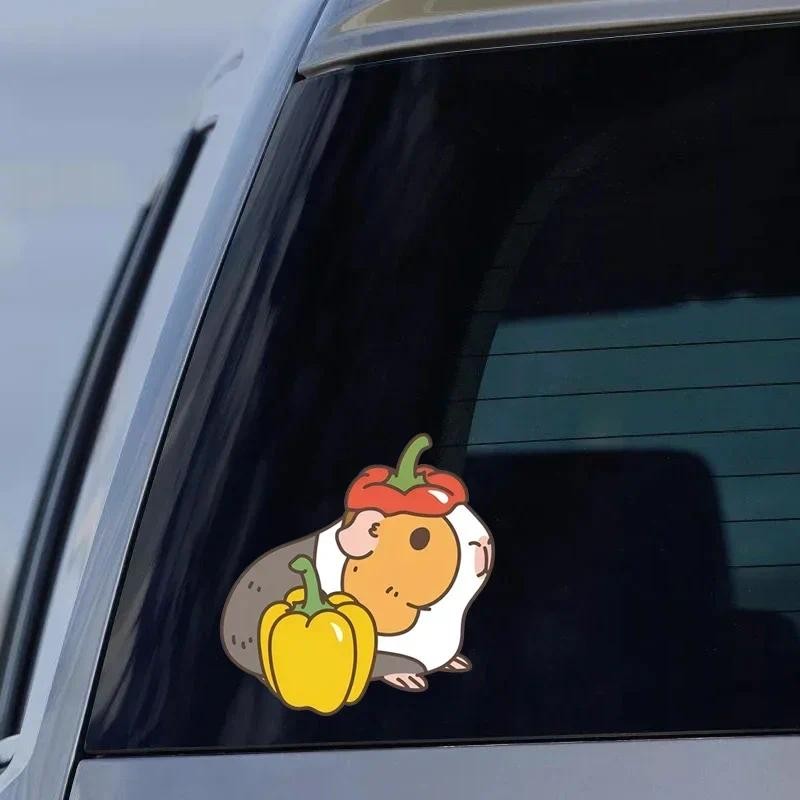 Bell Peppers And Guinea Pig Vinyl Sticker For Car Laptop Van SUV Truck ...