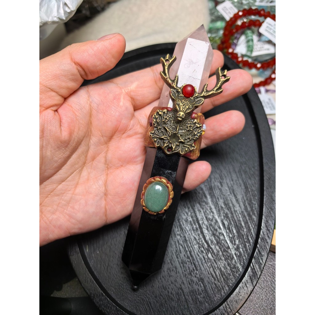 crystal wand mix quartz (defect stoneline ) | Shopee Philippines