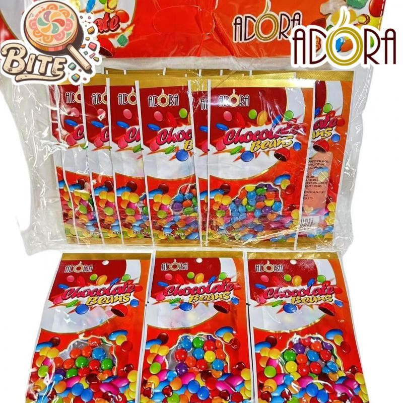 ADORA | Chocolate Beans /Stone chocolate Nips Candy 20 Packs | Shopee ...