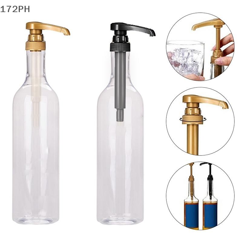 [HOT] 750ml Transparent Coffee Syrup Bee Drip Storage Dispenser Pump ...