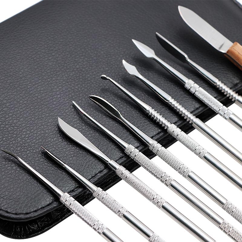 10pcs/set Double Ended Wax Carver with Case Wax Carving Tools Set Wax ...