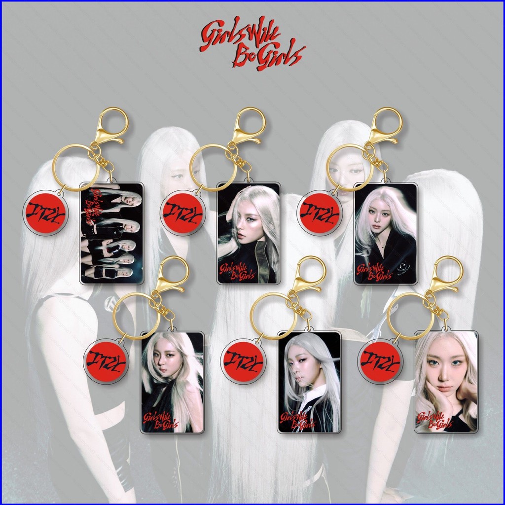 ITZY Yeji Acrylic Keychain Mini Album Girls Will Be Girls Pendant Bags ...