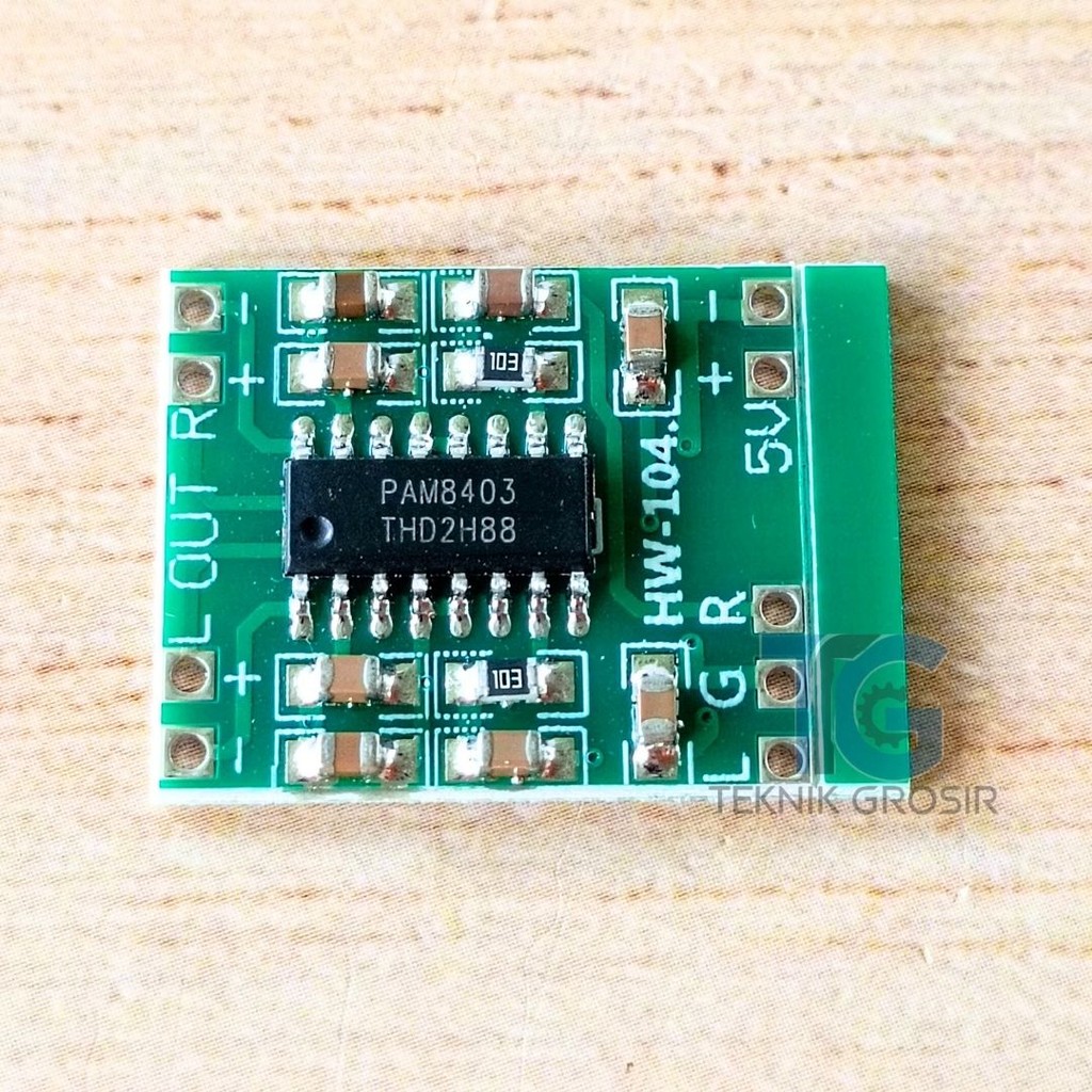PAM8403 ORIGINAL LARGE COMPONENTS Mini Digital HiFi Audio Amplifier 5V ...