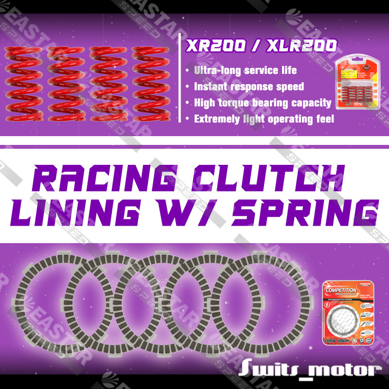 Racing Clutch lining with spring XR200 XLR200 (Lining & Spring ...