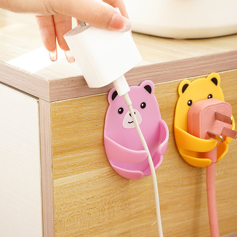 ⚡IN⚡Non-trace Adhesive Power Plug Hook Multi-functional Punch-free Hook ...