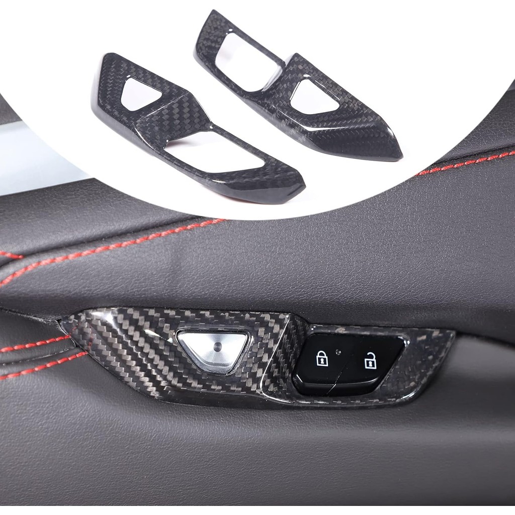 TOYCIDFG Car Door Inner Handle Lock Frame Cover Trim for C8 Corvette ...