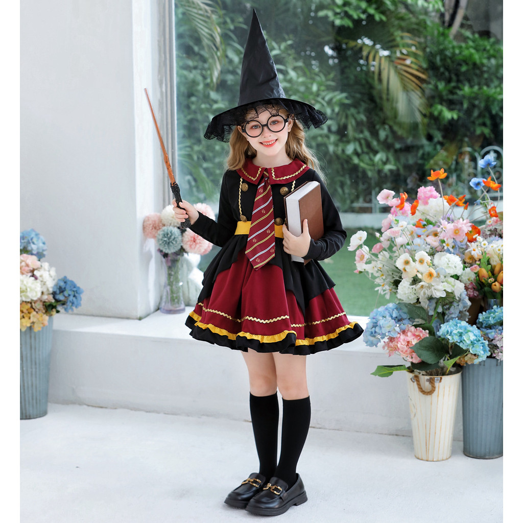 Halloween children's costume, magic witch costume, girl cosplay costume ...