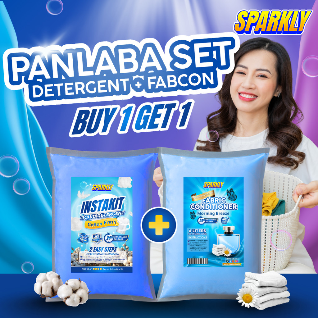 Buy1Get1 Sparkly Panlaba Set - Laundry Detergent & Fabric Conditioner ...