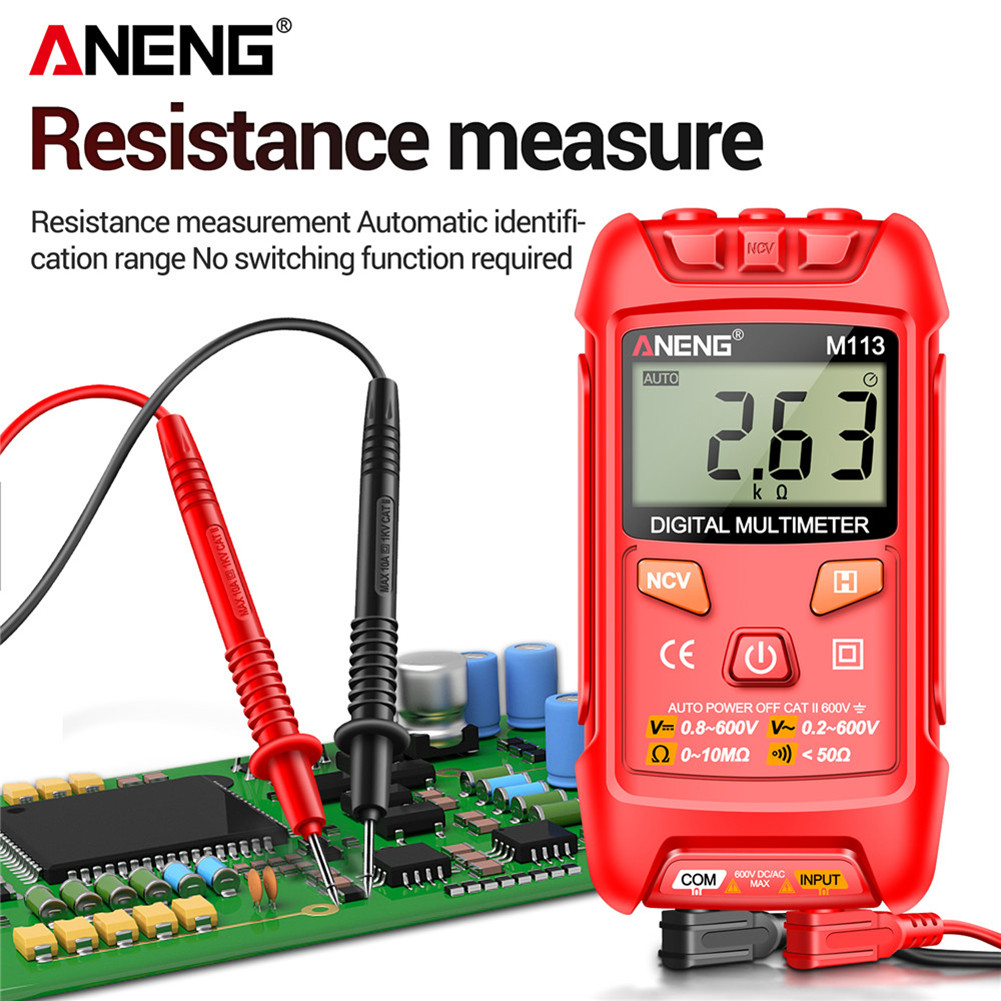 ANENG Digital Mini Multimeter Tester Intelligent Multimeter Voltage Ohm ...