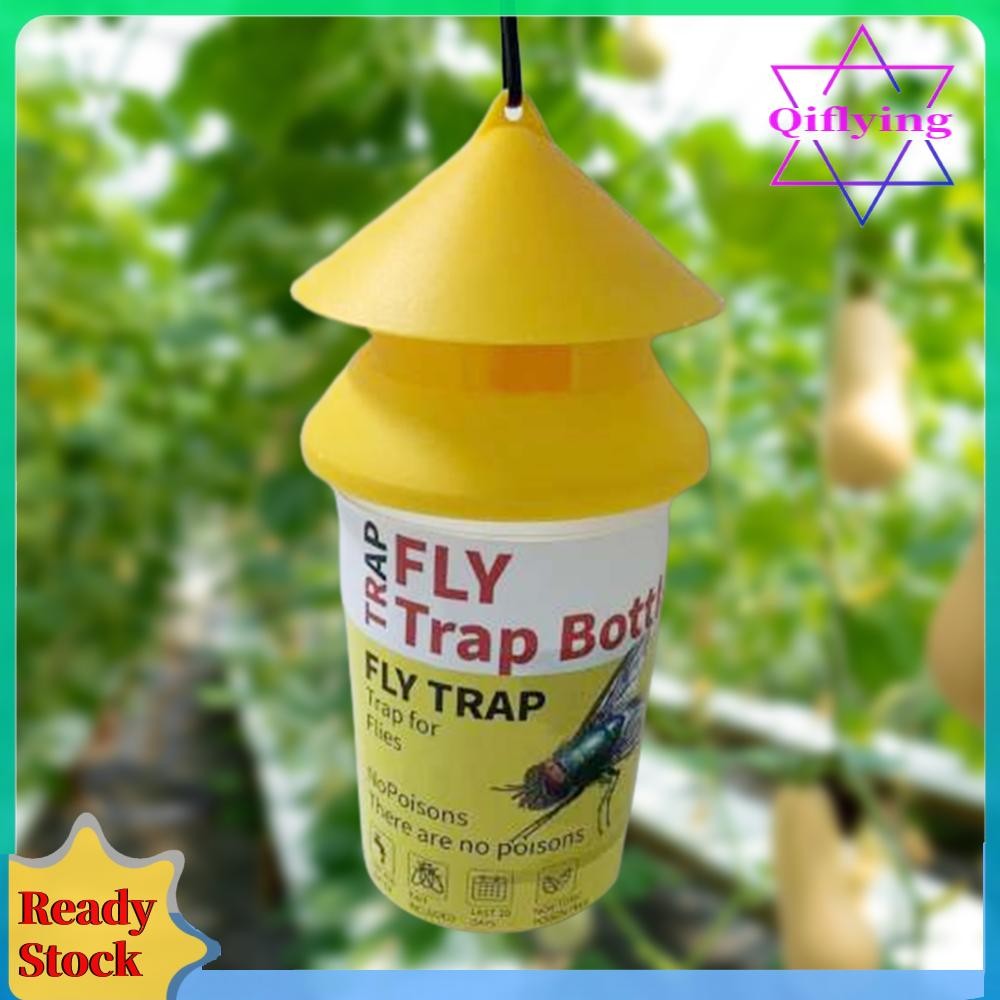 Hanging Flytrap Cage PP+Wire Chain Fly Catchers Non-Toxic And Non ...