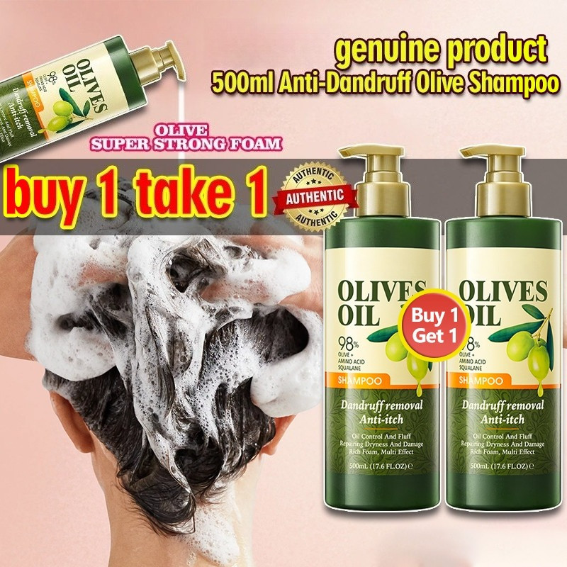 Original Olive Oil Anti-Dandruff Shampoo for man and Woman Flake-Free ...