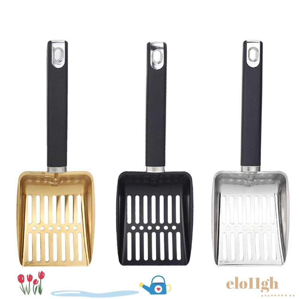 ELOGH Cat Litter-Scoop, Metal Openworked Cat Poop scoop, Long Handle ...