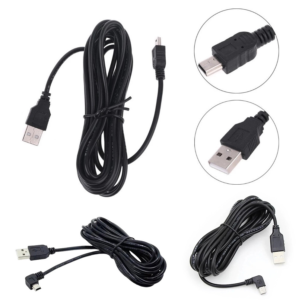 Mini USB Dash Cam Charging Cable 3.5M 5V 2A GPS Portable Charger for ...