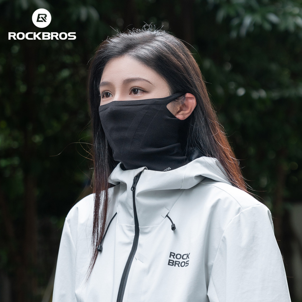 ROCKBROS Ear-hook mask, one-piece fabric, seamless weaving, high ...