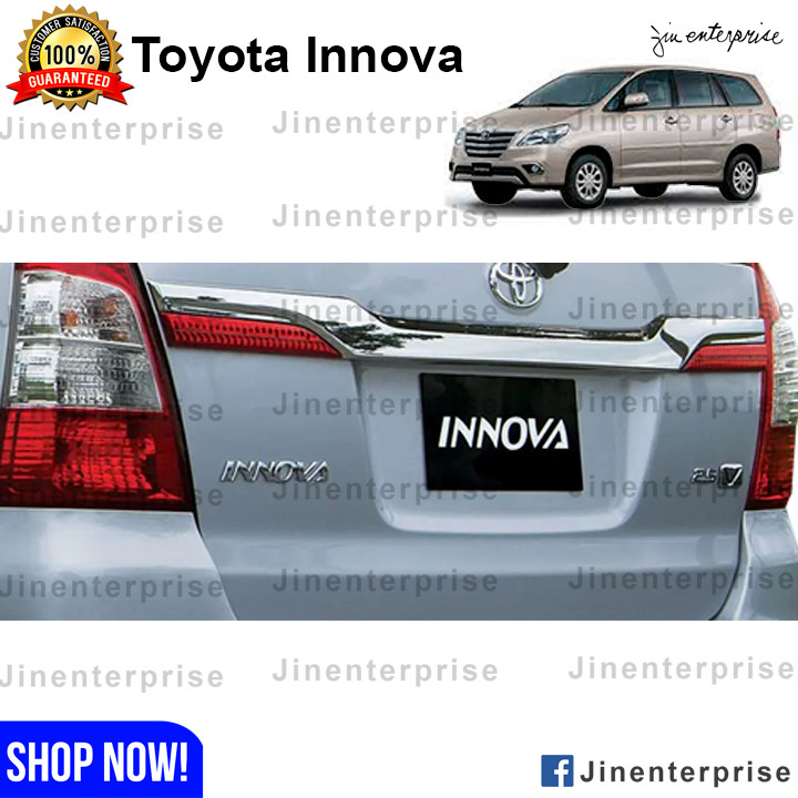 Toyota Innova 2015 Rear Trunk Lid Cover Trim Chrome Coated | Shopee ...