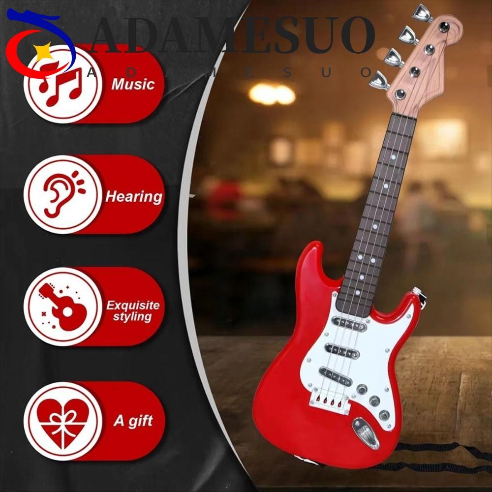 ADAMESUO 4 Strings Electric Guitar, 4 Strings Adjustable String Knob ...