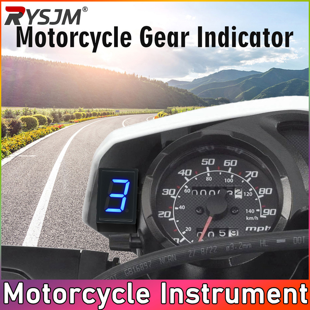 Super 6 Speed Display Universal Digital Meter Speedometer Gear ...