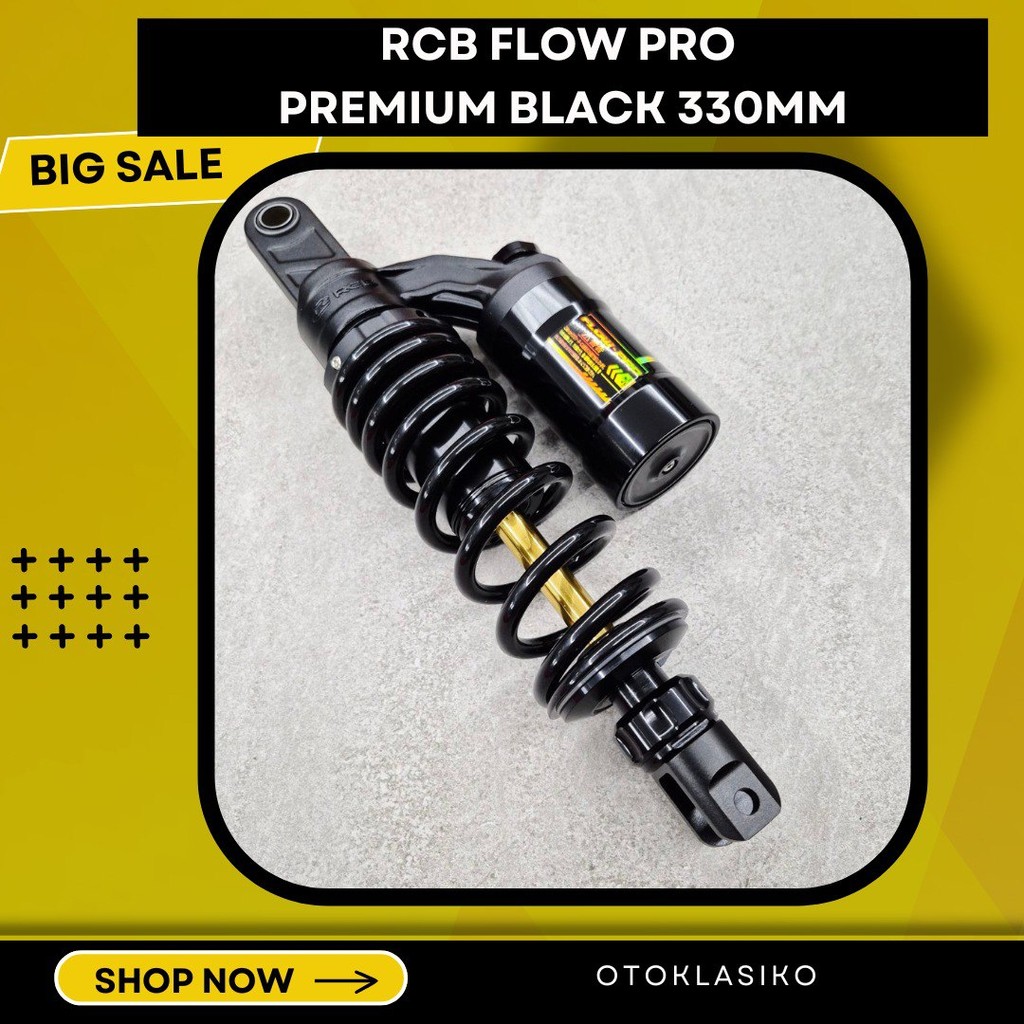 Racing Boy RCB Flow Pro Shock Absorber 330mm for Honda Click 125i 150i ...