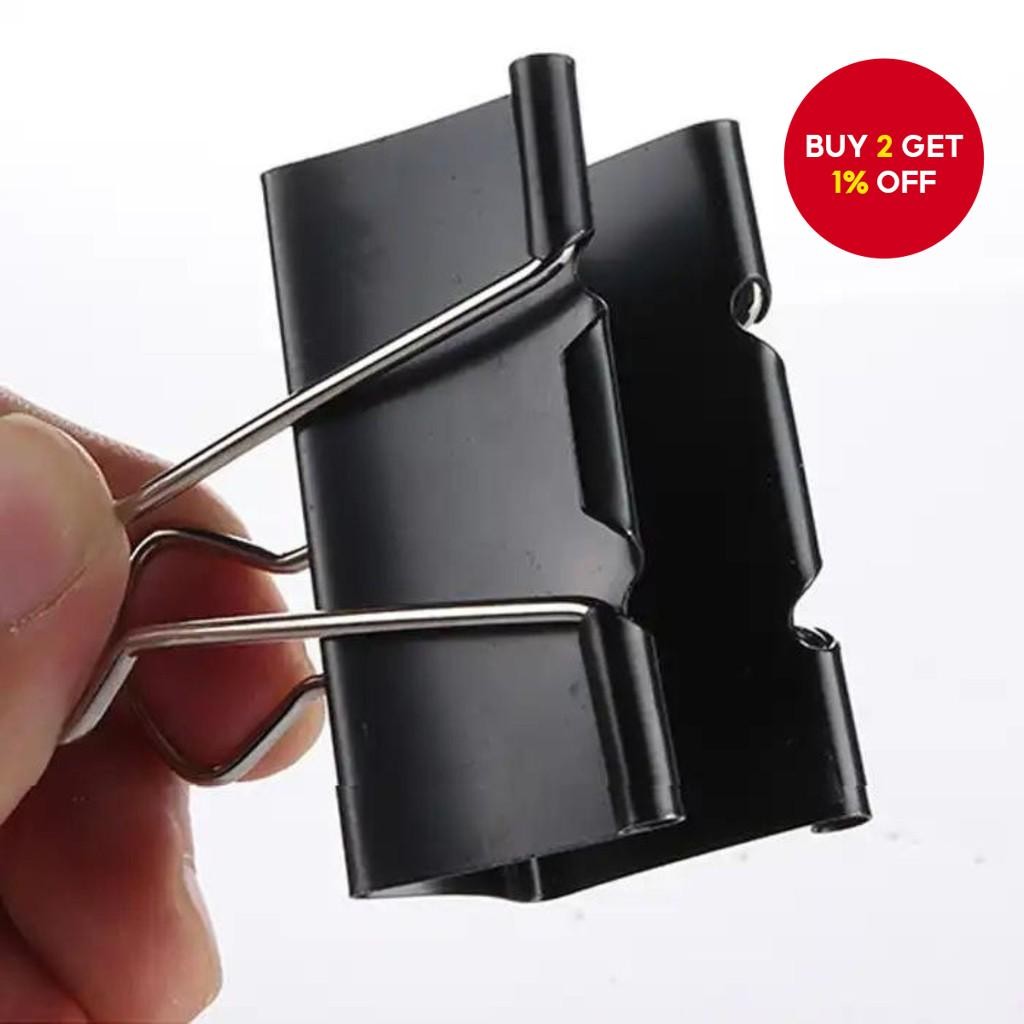 Butterfly Clips Kit Paper Binder Clips 15/19/25/32/41/51mm Black ...