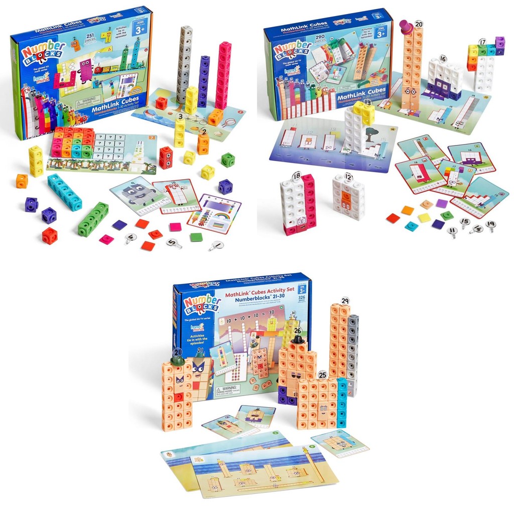 Numberblocks MathLink Cubes, 255 Cubes, 21-30 Cubes, Activity Set, Math ...