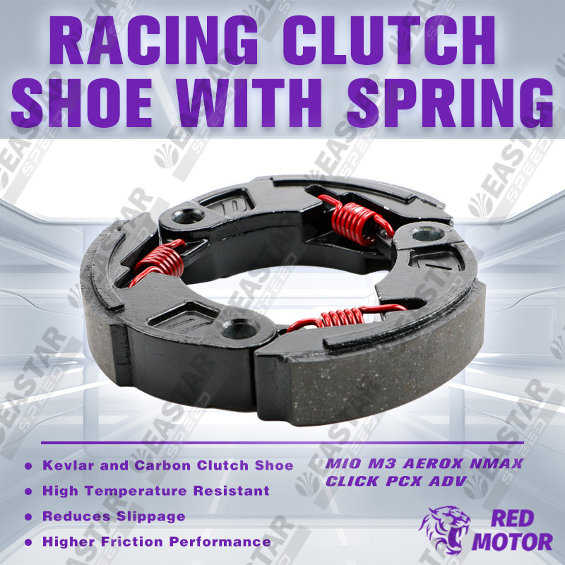 RACING CLUTCH LINING /CLUTCH SHOE WITH SPRING MIO M3 AEROX NMAX CLICK ...