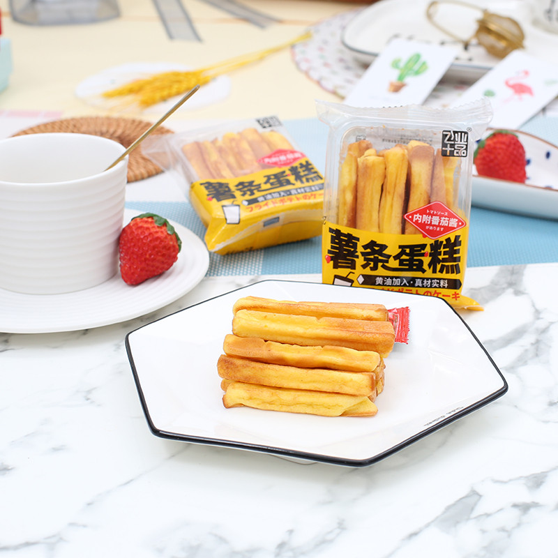 Feiye Shipin French Fries Cake Ketchup Flavor Cake Children Breakfast ...