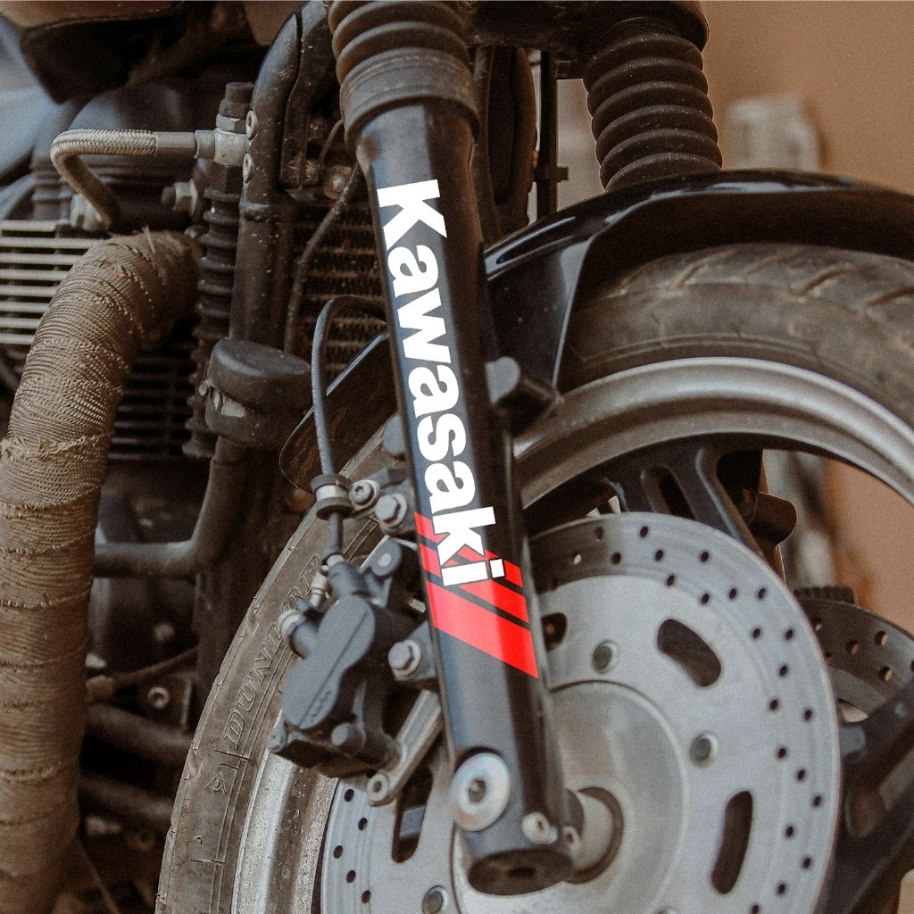 KAWASAKI Front Suspension Sticker for Motor Stickers Waterproof Decals ...