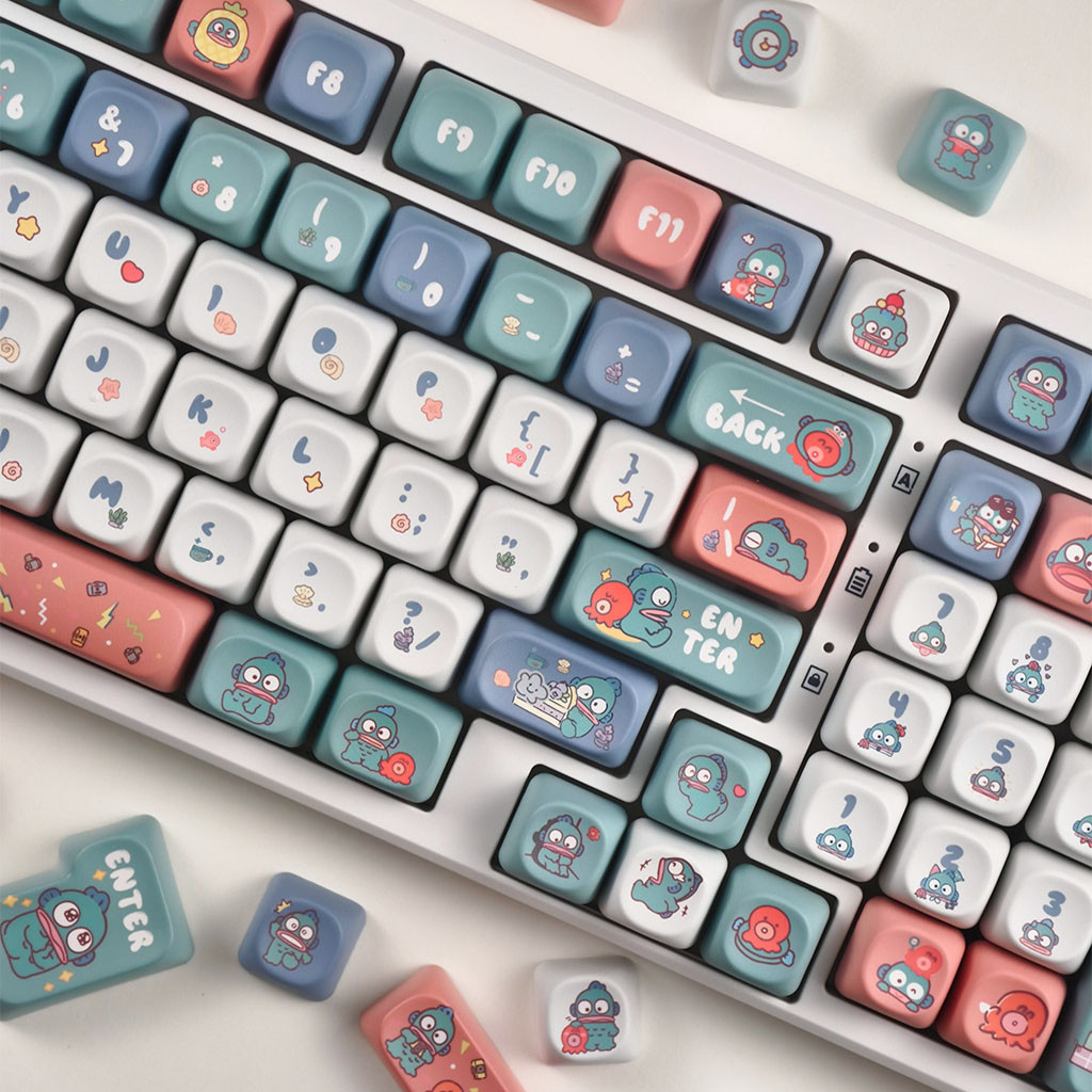 Hangyodon Keycap MOA Profile 130 Keys PBT Dye Sublimation Aula F75 F99 ...