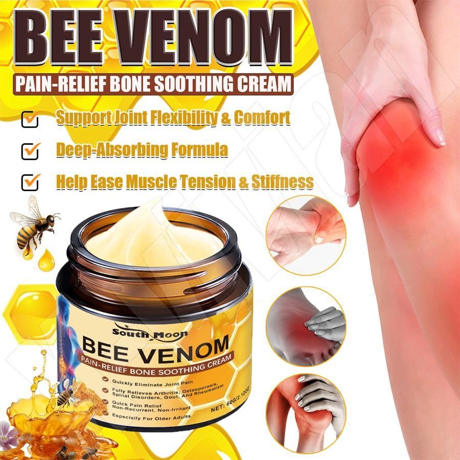Bee Venom Joint Relief Cream Bone and Muscle Relief Lotion Natural ...