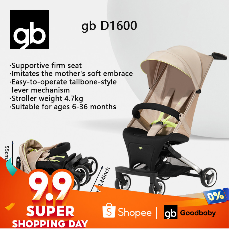 gb kangaroo baby stroller lightweight foldable baby stroller can board ...