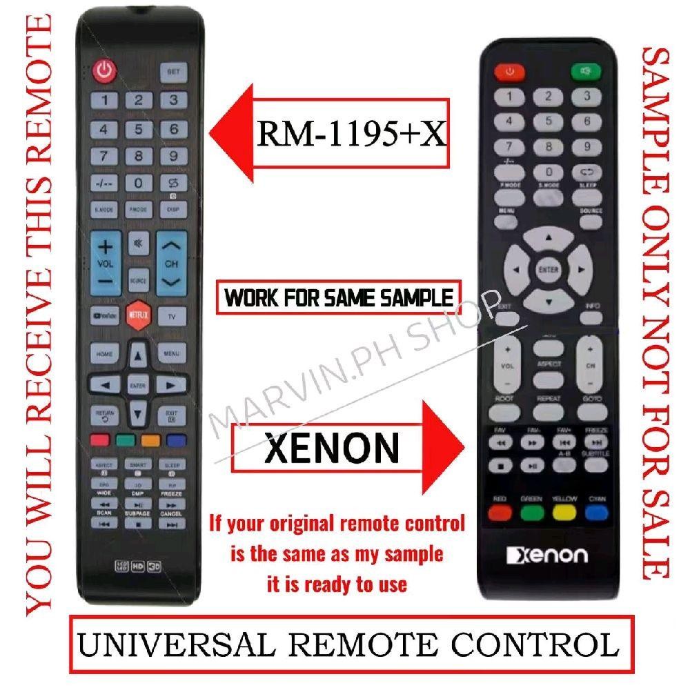 READY TO USE XENON TV Remote Universal XENON LED TV Remote Control ...
