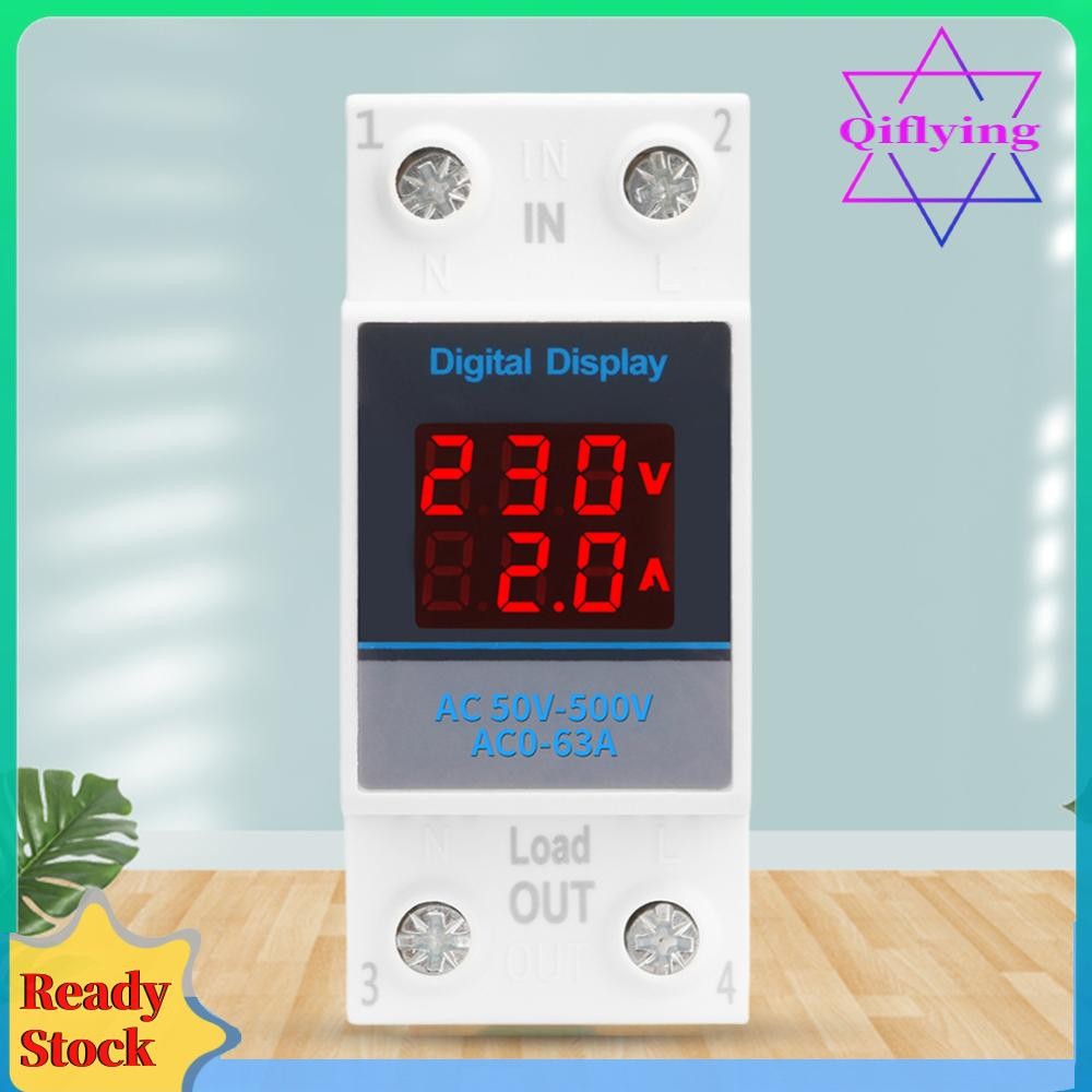 AC50-500V Volt Amp Tester Detector LED Digital Multimeter Voltage Meter ...