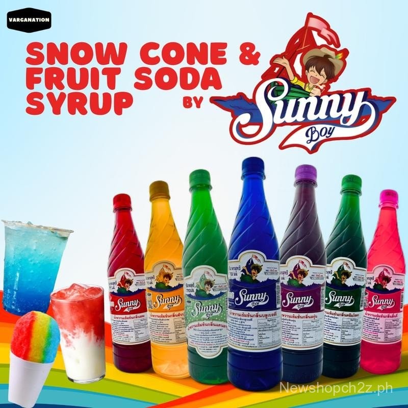Sunny Boy Fruit Soda Syrup 710ml - 10 Flavors Available - Made in ...