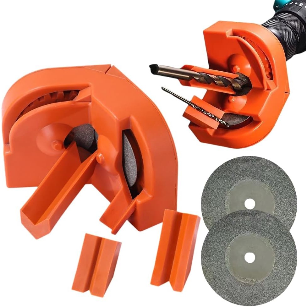 Multipurpose Drill Bit Sharpener 2025, Portable Grinding Tool with 2 ...
