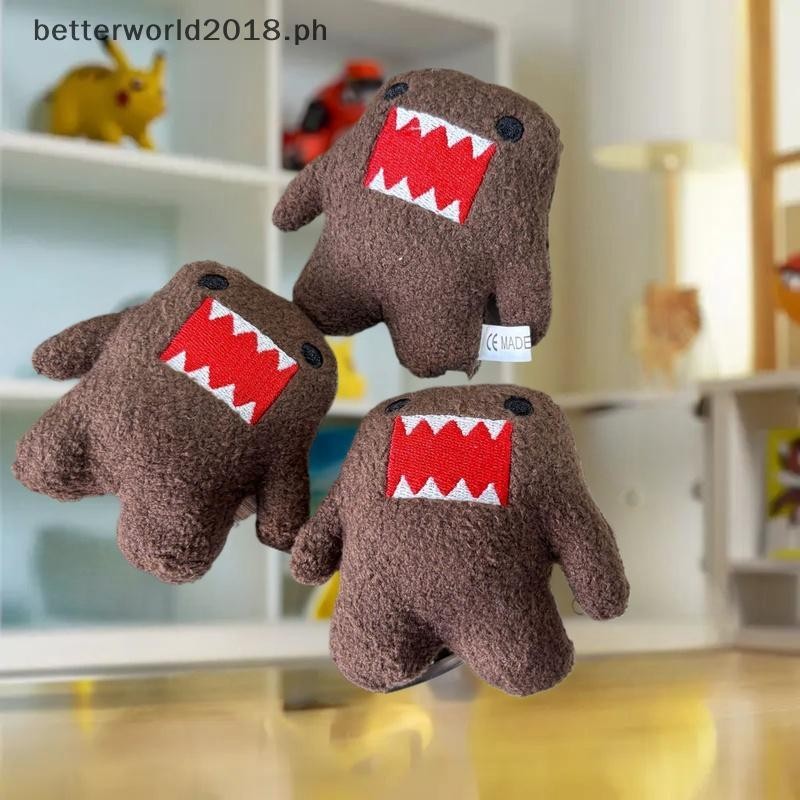 [bte] Domo-kun Plush Toy Keychain Cartoon Soft Stuffed Doll Pendant Car ...