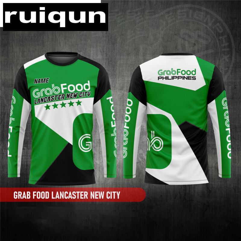 Grab Food long -sleeved T -shirt for staff, ventilation, absorb ...