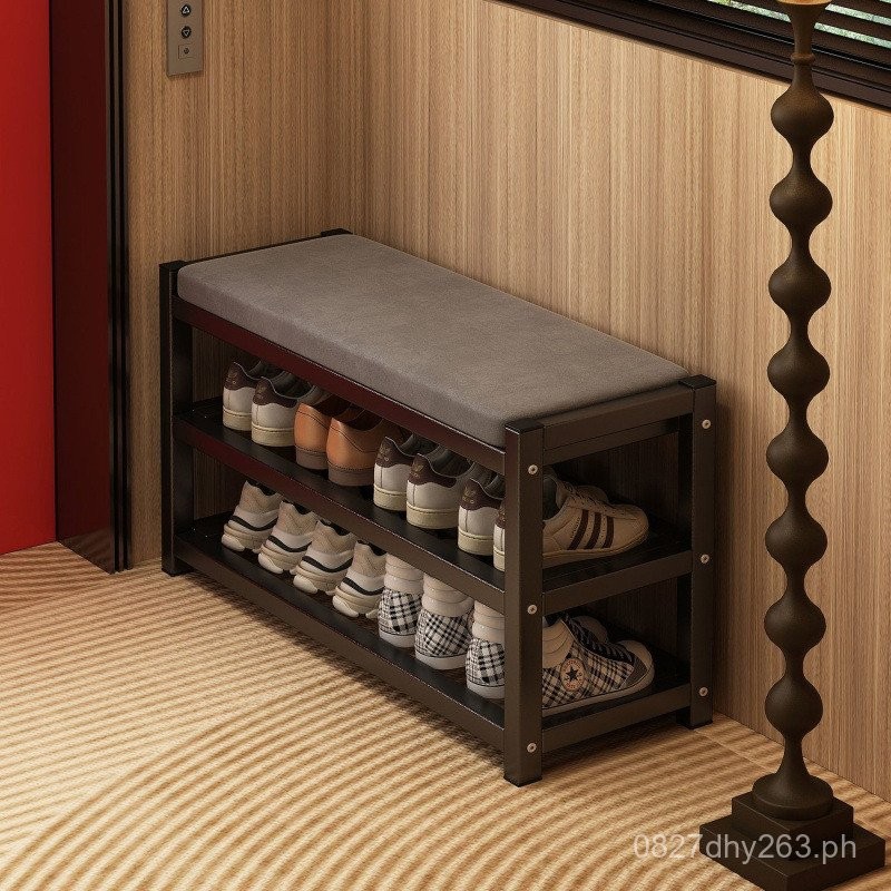 Carbon Steel Entryway Long Bench Shoe Changing Bench Sitting Bench Shoe ...