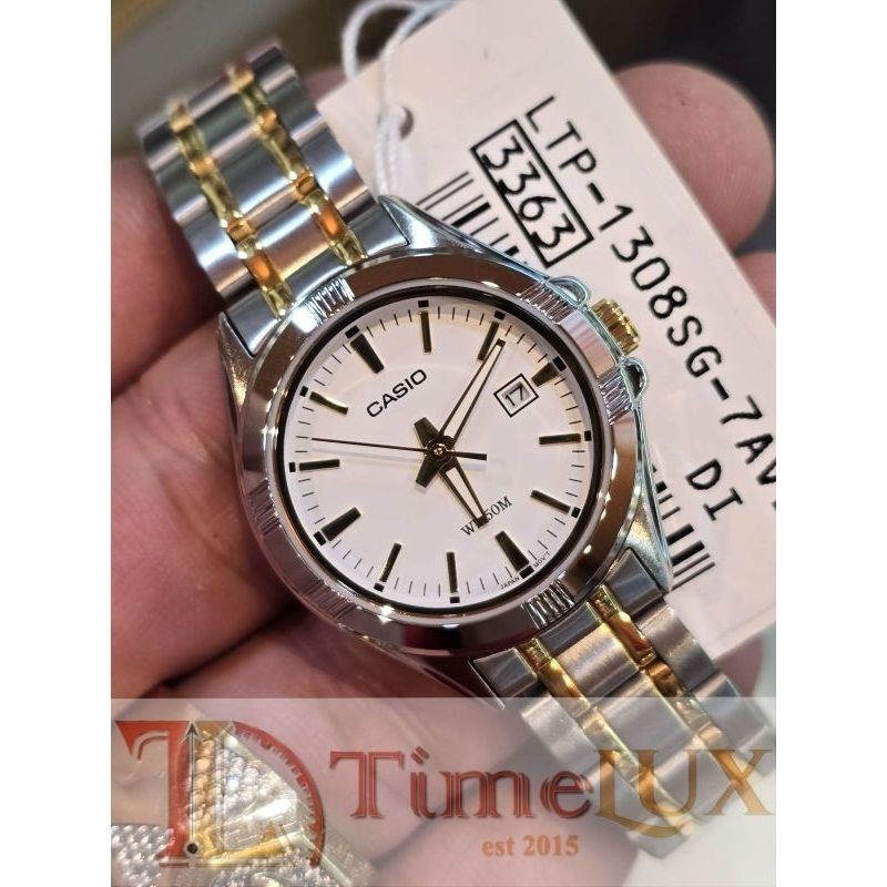 CASIO LADIES TWO TONE LTP 1308SG 7A | Shopee Philippines