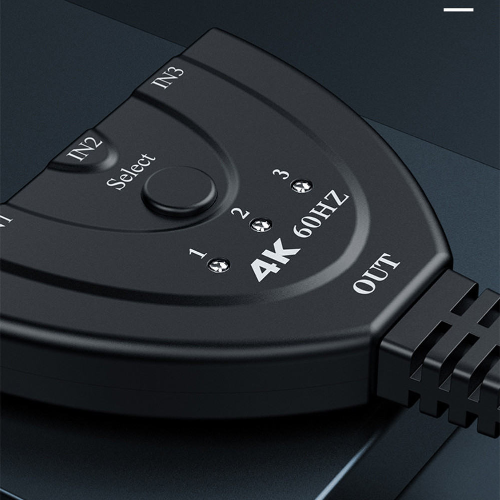 4K HDMI-Compatible Splitter Hub Switcher 3 in 1 Out HDMI-Compatible ...