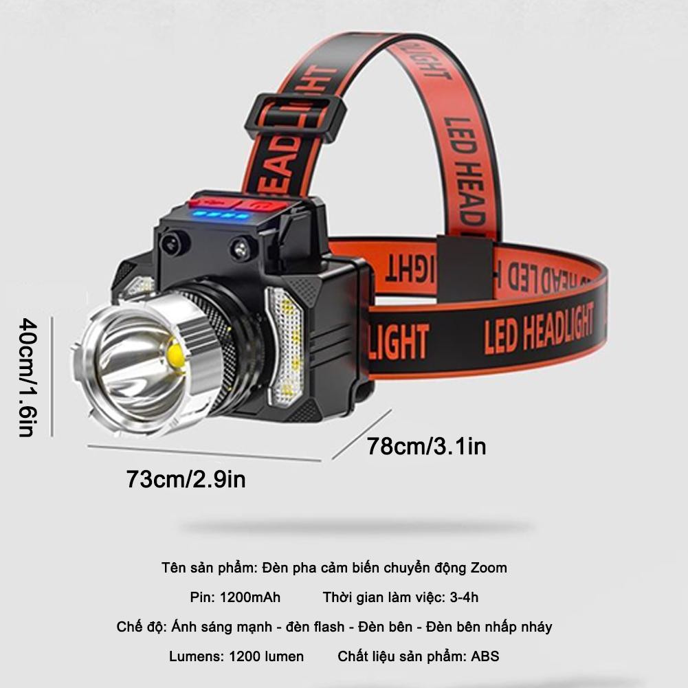 SENANA Outdoor Induction Headlight Fishing Dedicated Usb Charging Head ...