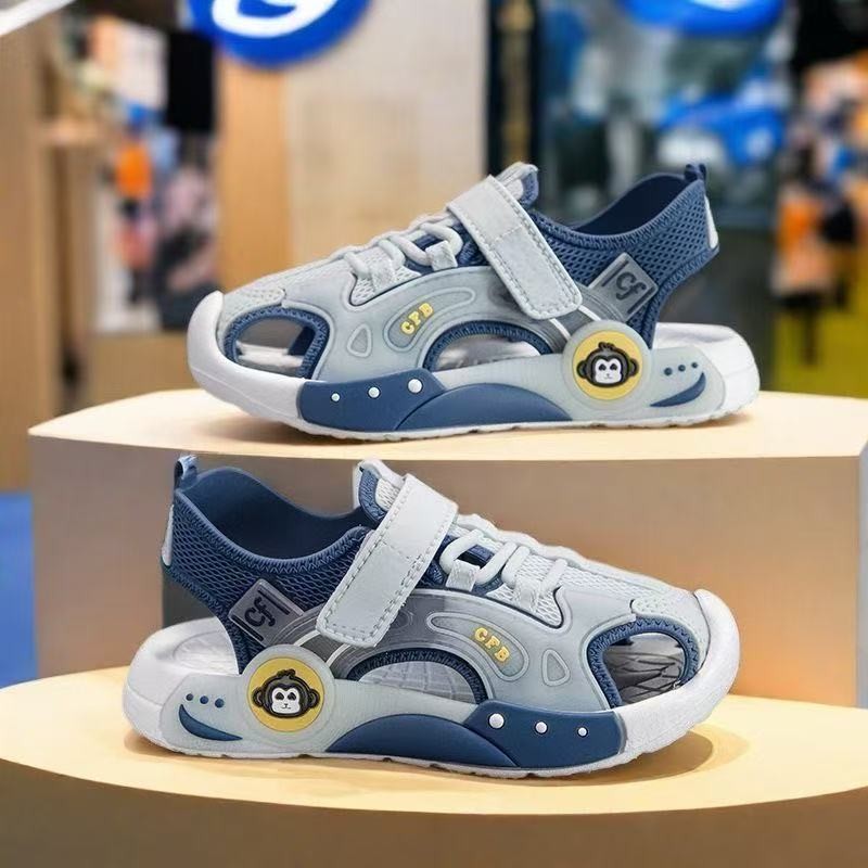 BLESSU Korea Children's sandals fashion Kids Classic Non-slip sandals shoes for girls Boys (25 ...