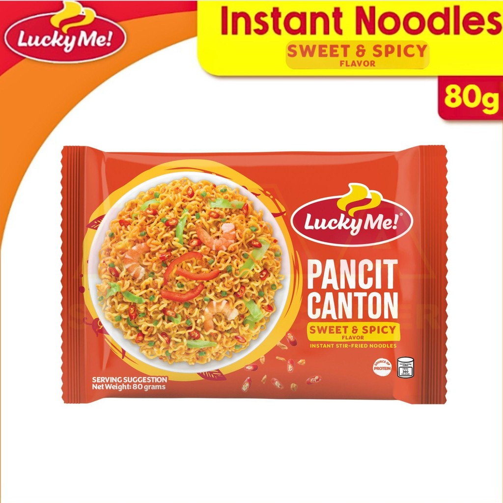 Lucky Me! Instant Noodles Pancit Canton Large Pack 80g Different ...