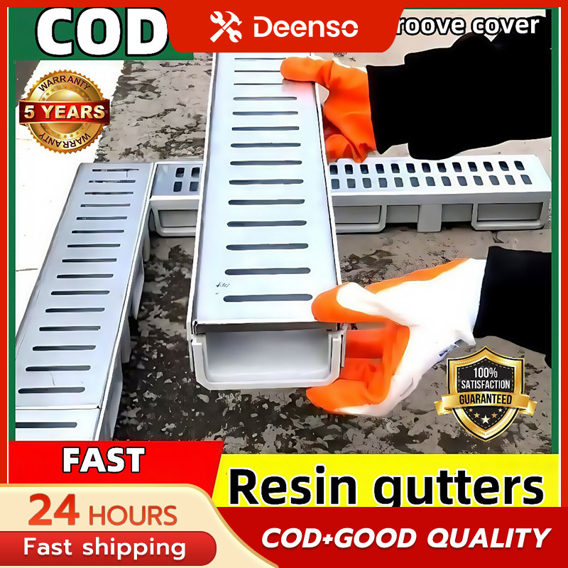 Stainless Steel Cover Resin Drainage Gutter | U-Groove Linear Drain ...